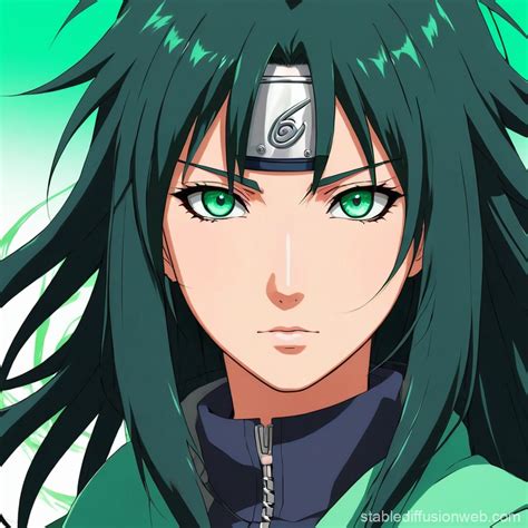 Naruto Anime Style Woman Character Render Stable Diffusion Online