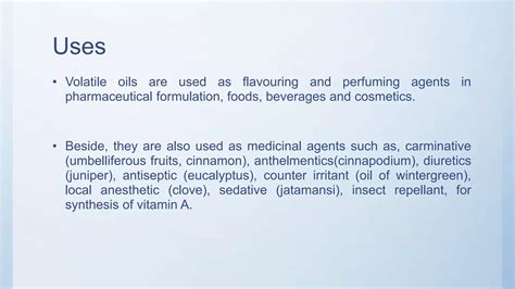 Volatile Oils Pptx
