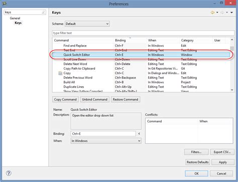 Quick Switch Editor In Eclipse Mcu On Eclipse