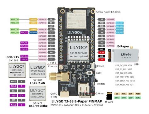Lilygo T3s3 E Paper Esp32 S3 Wifi And Ble Soc With Lora Module And 2 13