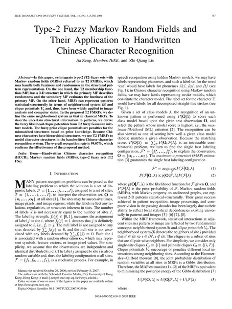pdf type 2 fuzzy markov random fields and their application to