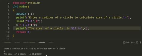 How To Calculate Area Of A Circle In C Programming Saif Ul Haq