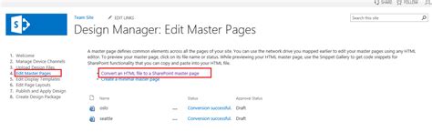 Creating Master Page With HTML Templates In SharePoint Explore Microsoft