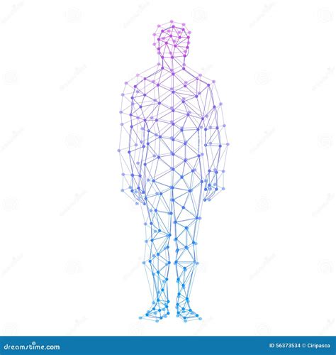 Abstract Model Of A Molecule Digital Technologies In Genetic