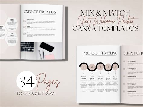 Client Onboarding Canva Template Bundle Client Welcome Etsy