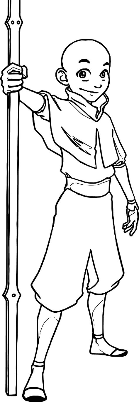 Avatar Aang Coloring Pages