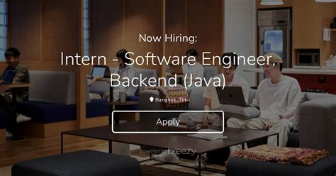intern software engineer backend java at line man wongnai