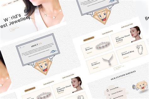 html css jewellery brand website design on behance