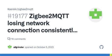 zigbee2mqtt losing network connection consistently after recent updates