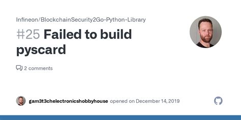 Failed To Build Pyscard · Issue 25 · Infineonblockchainsecurity2go