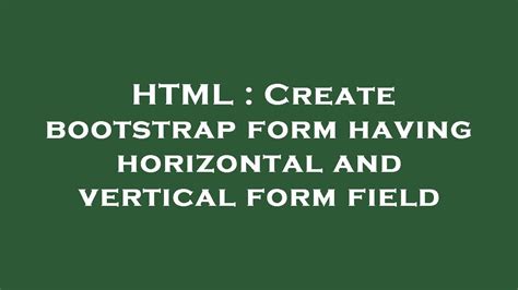 Form Create Bootstrap At Sofia Gellatly Blog