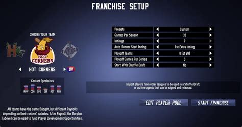 looks like no playoff customization at launch please implement this