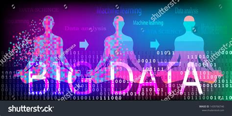 Big Data Binary Code Flow Numbers Stock Vector Royalty Free 1439766746