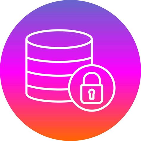 secure database line gradient circle icon 43717595 vector art at vecteezy