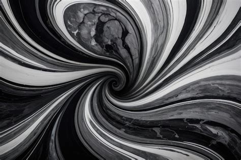 Premium Photo | Abstract Black and White Swirl