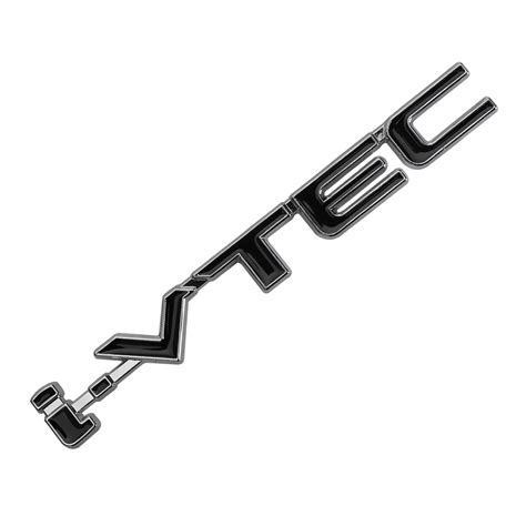 3d Metal I Vtec Car Trunk Rear Turbo Fender Emblem Decal Badge Black