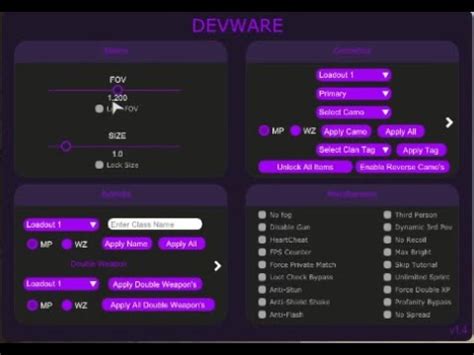 Call of Duty MW/WZ | Devware AIO UNLOCK ALL AND MORE! - YouTube
