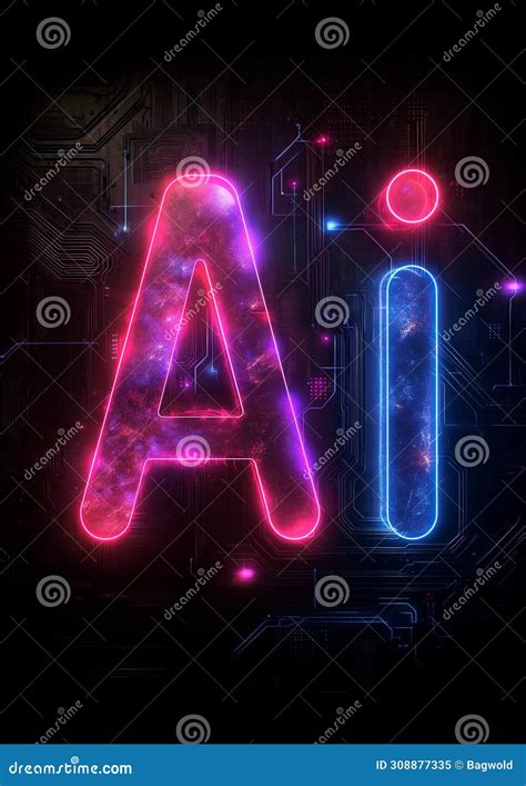 Ai Computer Integrated Circuit Artificial Intelligence Super Computer Concept Stock