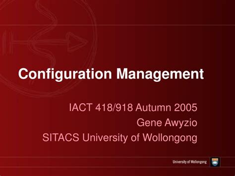Ppt Configuration Management Powerpoint Presentation Free Download Id 5748539