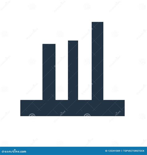 Bar Chart Icon Vector Isolated On White Background Bar Chart Si Stock Vector Illustration Of