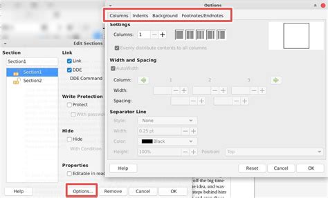 Add And Customize Section Breaks In Libreoffice Writer
