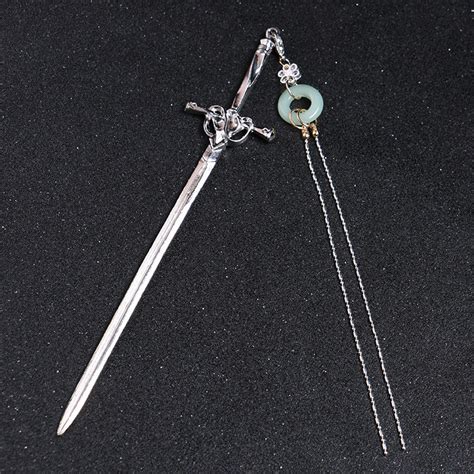 Badu Bg Пръчки за коса в китайски стил за жени Момиче Ретро дълги пискюли Фиби за коса Ежедневно