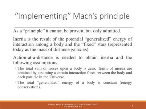 A Quick Introduction To Machs Principle