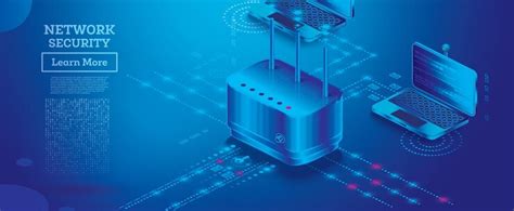 Premium Vector Hardware Firewall Cyber Security Isometric Concept
