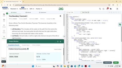 gfg160 gfg160 geekstreak2024 binarytree day86complete sachin kumar