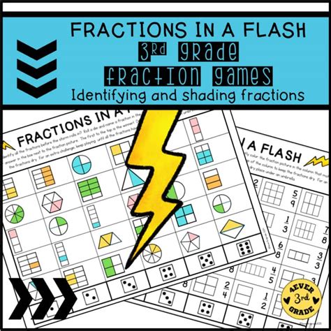 Fractions In A Flash Identifying Fractions Games By 4ever3rdgrade