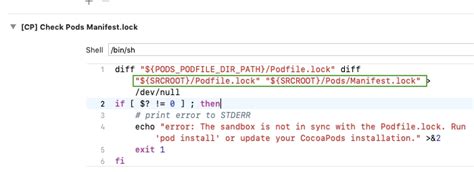 Ios Error The Sandbox Is Not In Sync With The Podfile Lock After Installing RestKit With