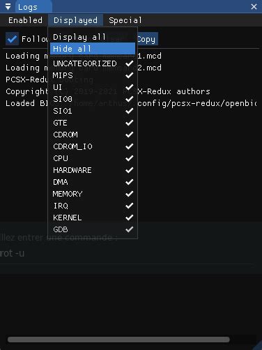 misc features pcsx redux