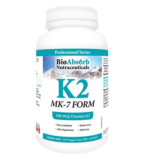 Vitamin K2 Mk 7 100mcg For Bones And Heart Natto Derived Vegan Bio