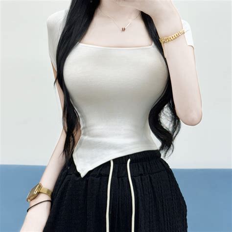 제이쓰 허얇골넓미친핏 쫀쫀 스판 딱붙 스퀘어넥 언발 트임 사선 반팔티 무지티 데일리 여리핏 이너티 사선티 언발티 딱붙티 기본티 허리잘록티 쫀쫀티 페미닌 꾸안꾸 섹시