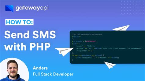 How To Send Sms Messages With Php Gatewayapi Youtube