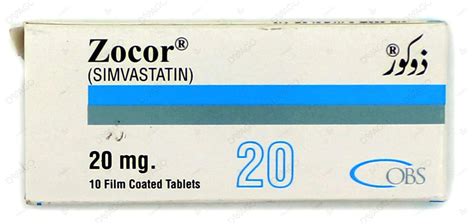 Zocor Tablets 20mg 10s Medihub