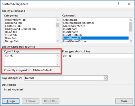 How To Customize Keyboard Shortcuts In Microsoft Word 2016