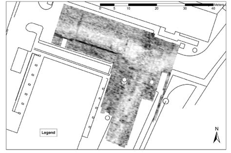 18 depth slice showing the supposed street water sewer pipe very