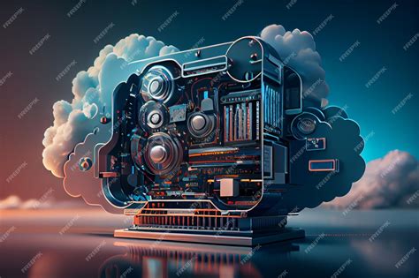 Premium Photo Data Center And Cloud Computing Conceptgenerative Ai