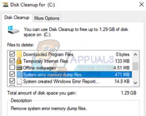 How To Delete System Error Memory Dump Files