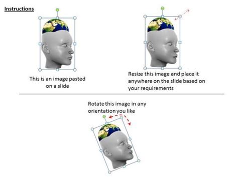 Stock Photo Human Brain With D Structure PowerPoint Slide
