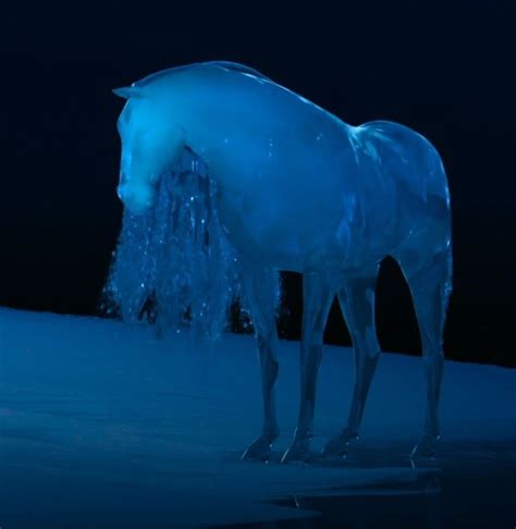 Frozen A Horse Standing In The Snow