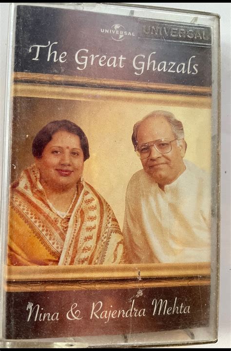 The Great Ghazals Nina And Rajendra Mehta Used Audio Cassette