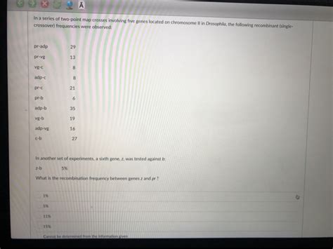 Solved In A Series Of Two Point Map Crosses Involving Five