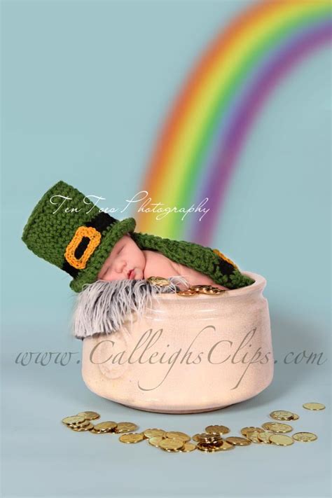 Luckiest Leprechaun Cuddle Cape Set Newborn Photography Prop Etsy