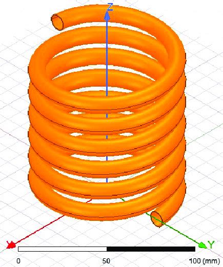 Helical Coil Modeled In Ansys Environment Download Scientific Diagram