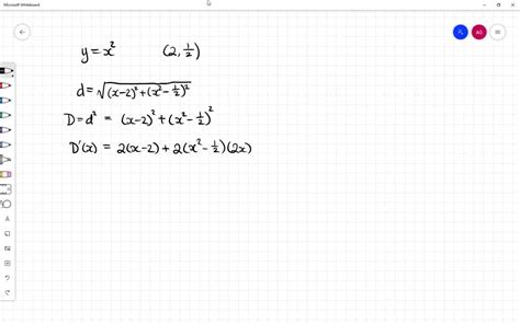 Solvedminimizing Distance Find The Coordinates Of The Points On The