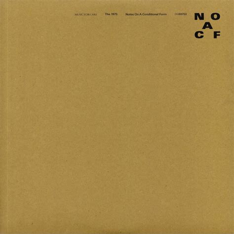 The Notes On A Conditional Form Vinyl At Juno Records