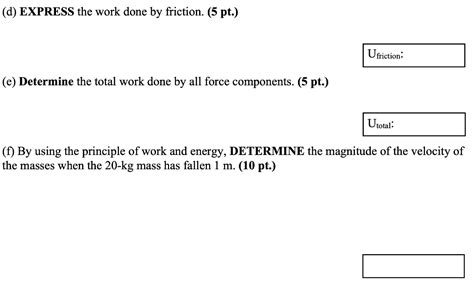 solved 1 the system is released from rest the 4 kg mass