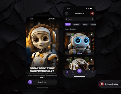 Robot Ui Projects Photos Videos Logos Illustrations And Branding Behance
